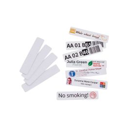 e-mark Tag in plastica 80x18mm con pellicola adesiva